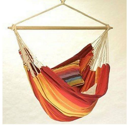 AMACA SEDIA A DONDOLO POLTRONA SOSPESA 1 POSTO CON TRAVERSE MULTICOLOR ...