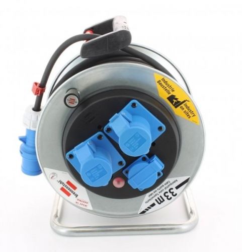 PROLUNGA ELETTRICA MT 33 3X2,5 AVVOLGICAVO + 4 PRESE BRENNESTUHL (31213)