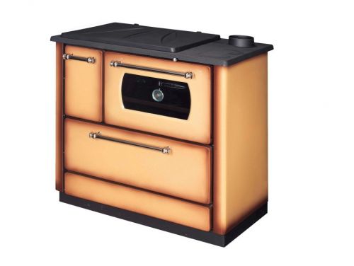 STUFA CUCINA A LEGNA POPULAR 9 KW CAPPUCCINO CON FORNO (38495)